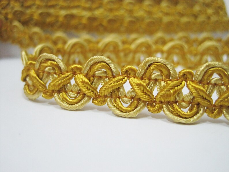 5 Yards Classic Gold Braid Braided Trim Loop Trim Braided - Etsy