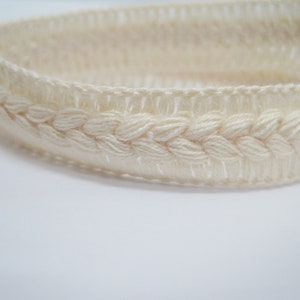5 Yards 100% Cotton Braided Trim, Cotton Trims, Unbleached Cotton Trim ...
