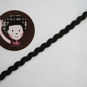 5 Yards 1/4" Black Shiny Braid, Braided Trim, Braid Lace Trim, Lace ...