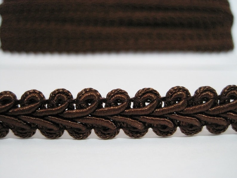 5 Yards 1/2 Dark Brown Gimp Braided Trim Gimp Braid | Etsy