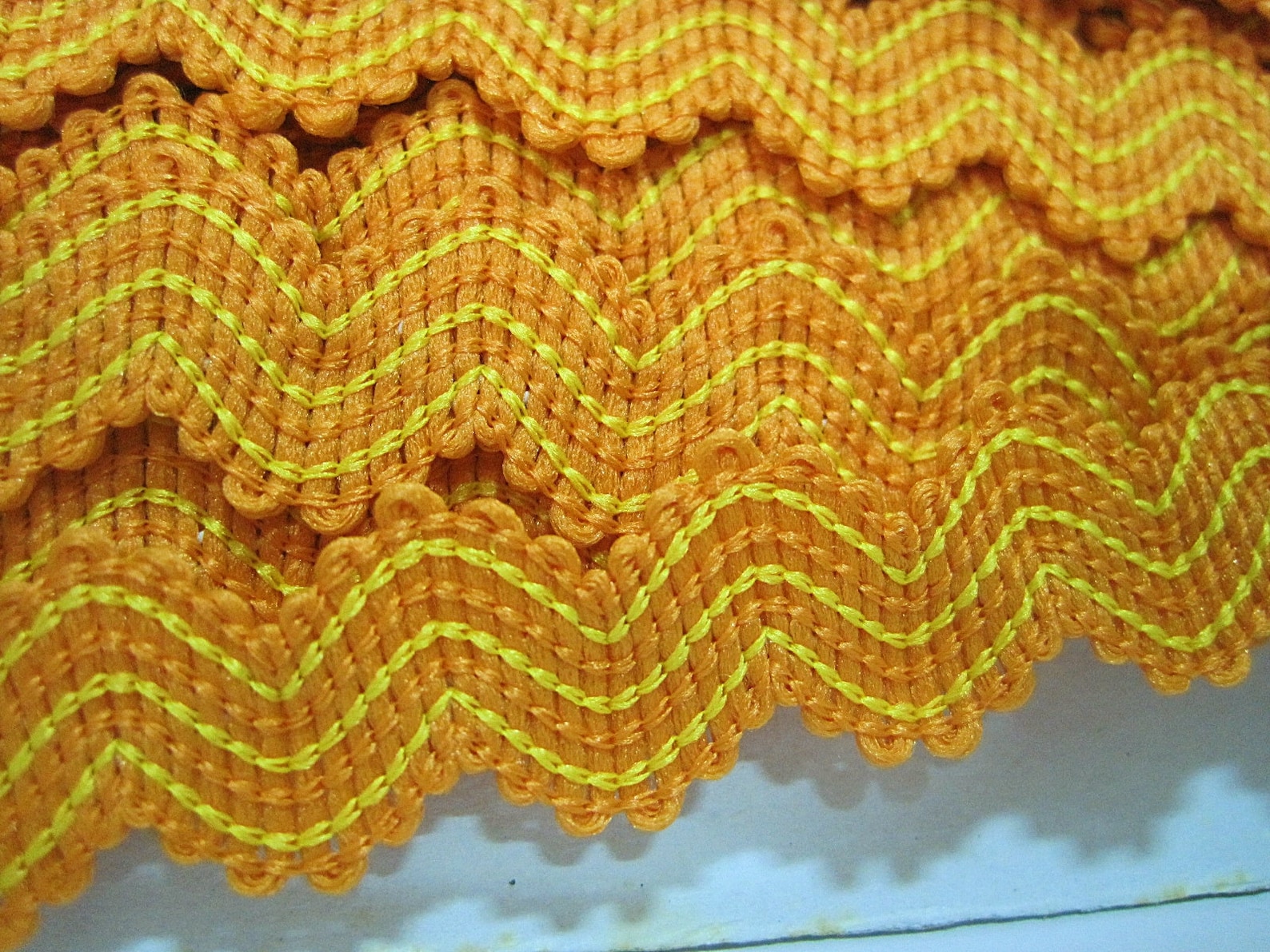 5 Yards Orange-red Elastic Rick Rack Trim Elastic Trim Ric - Etsy