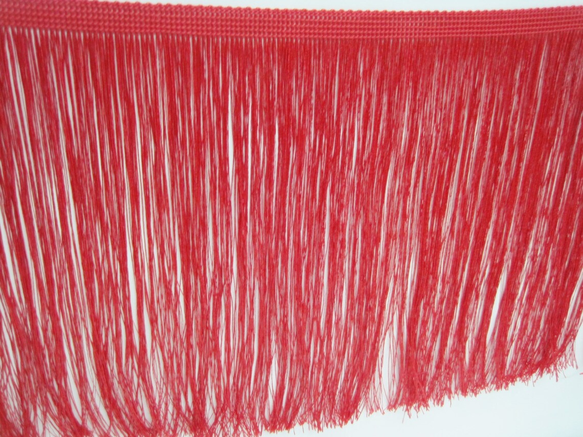1 Yard 4 to 10 Red Chainette Fringe Red Trim | Etsy