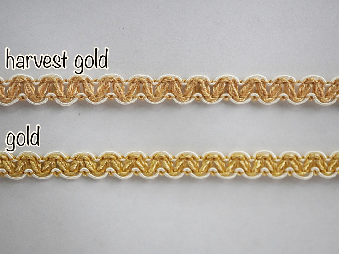 5 Yards Gold Rick Rack, Rick Rack Trim, Zig Zag Trim, Zig Zag, Ric Rac ...