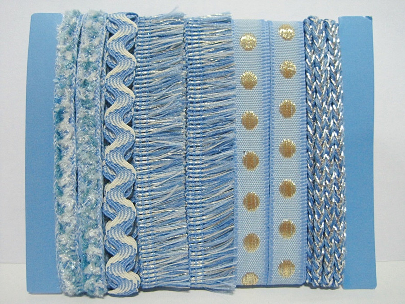Denim Trim Set 3 Trim Set Blue Trim Denim Ribbon Assorted - Etsy