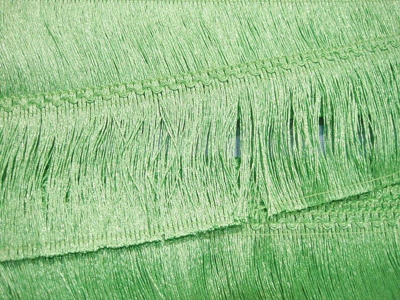 1 Yard 3 Lime Green Chainette Fringe Green Trim Fringe - Etsy