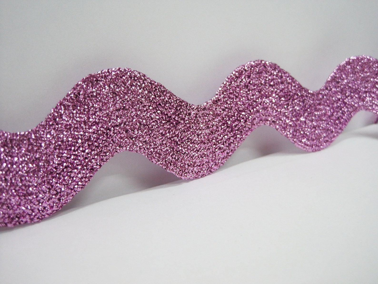 5 Yards Pink Jumbo Metallic Rick Rack Trim Metallic Rick | Etsy