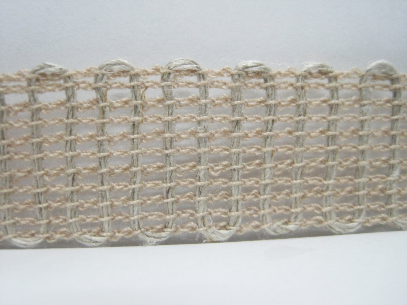 5 Yards Linen Braided Trim, Natural Trim, Wholesale Trims, Linen Lace ...