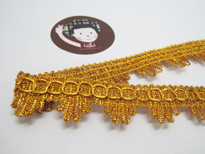 5 Yards 7/8 Dark Gold Metallic Lace Gold Lace Gold - Etsy