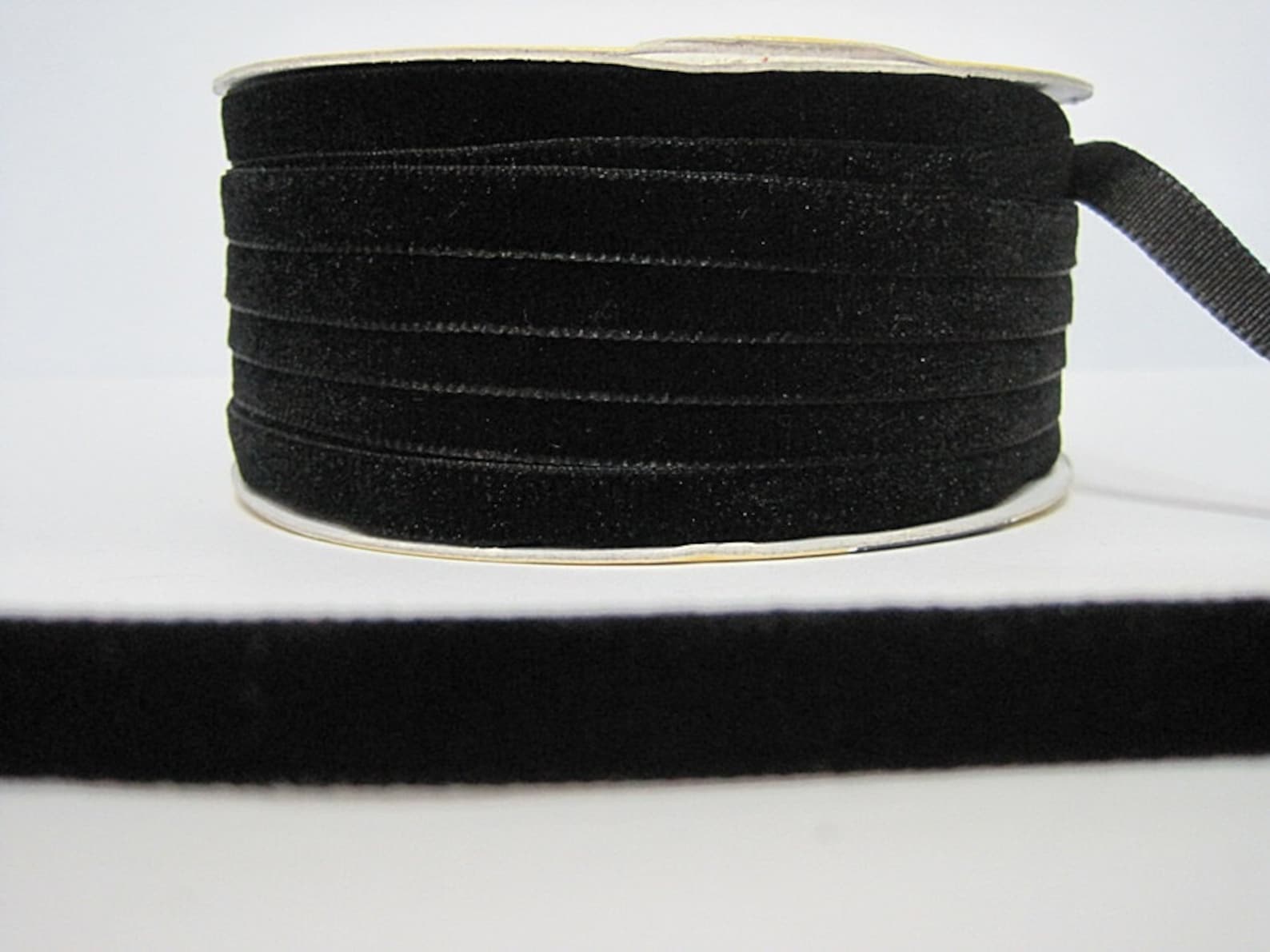 5 yards 3/8 Black Velvet Ribbon Black Ribbon Ribbon | Etsy