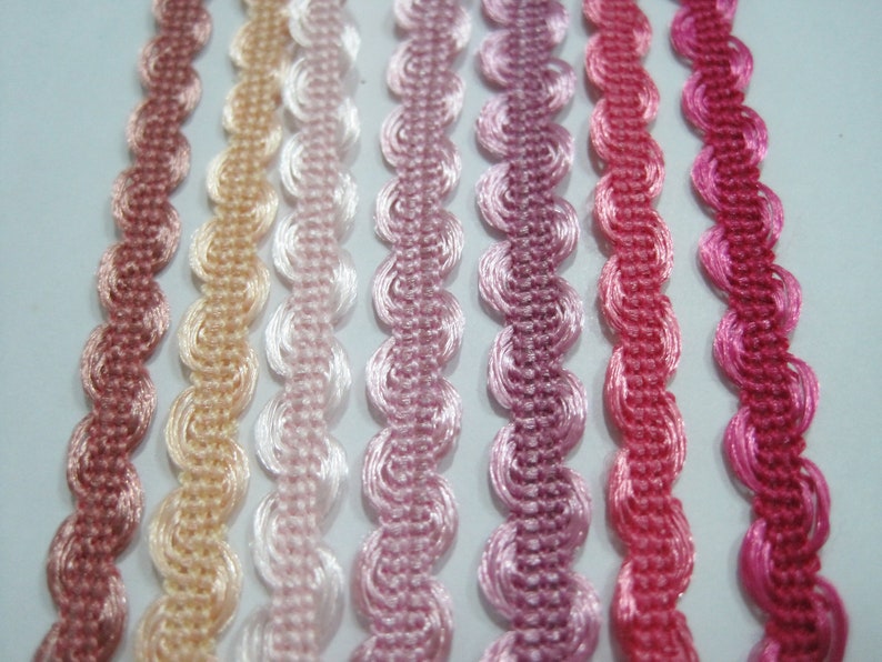 5 Yards 1/4 Pink Shiny Braid Braided Trim Braid Lace - Etsy UK