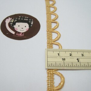 5 Yards Gold Loop Trim, Loop Trim, Braided Trim, Button Looping Trim ...