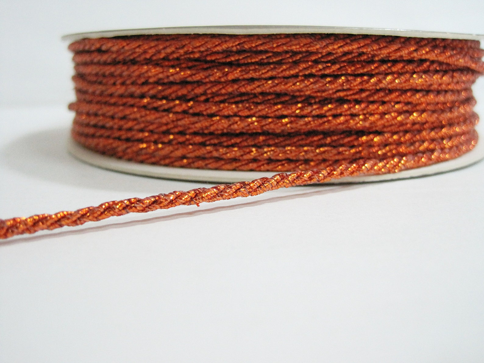 5 Yd 2.5 mm Orange Metallic Twisted Cord Orange Twisted Cord | Etsy