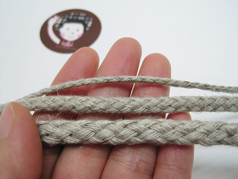 Linen Tubular Braid Linen Cord Linen Trim Linen Ribbon - Etsy