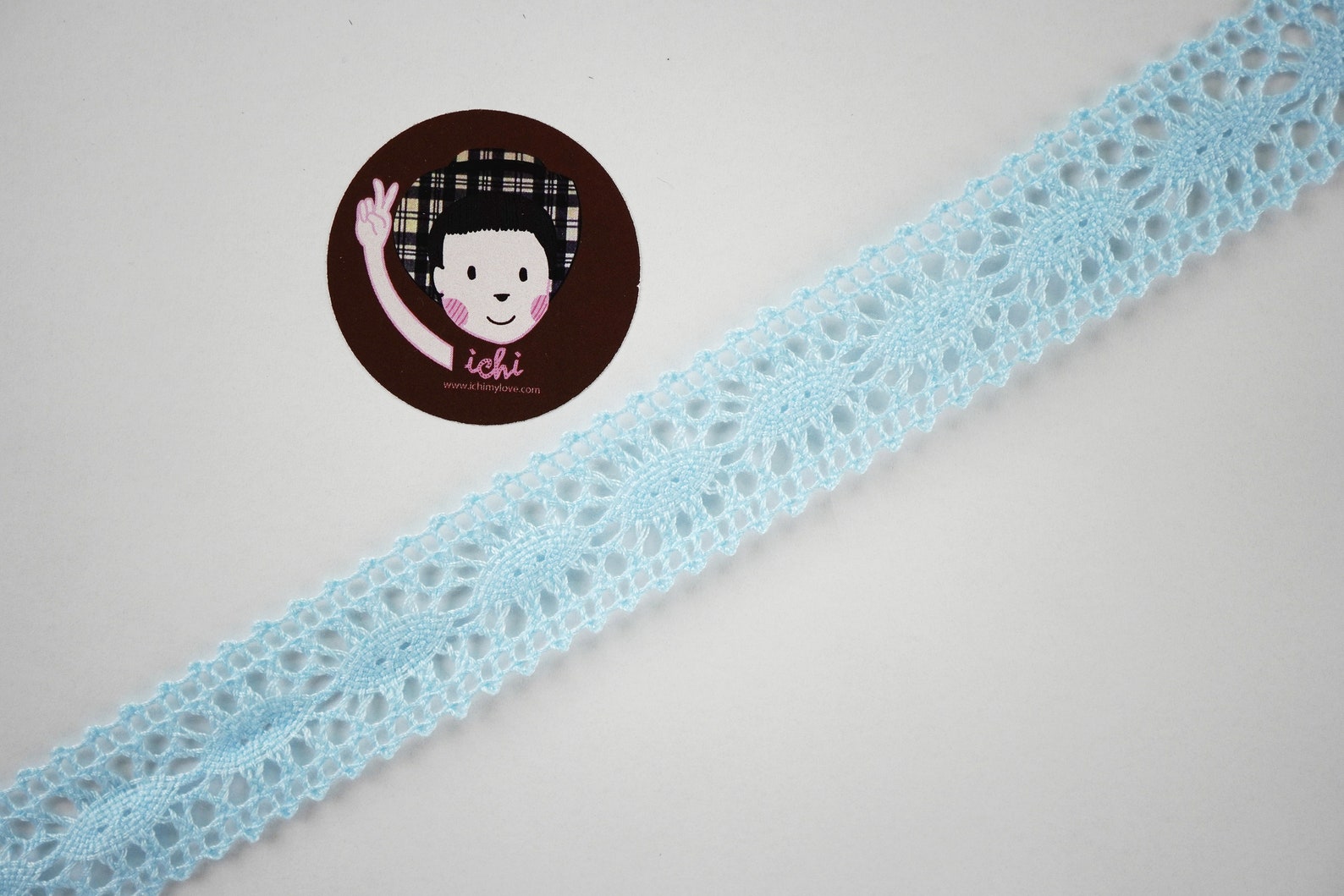 5 Yards 1 Blue Crochet Lace Trim Lace Trim Crochet - Etsy