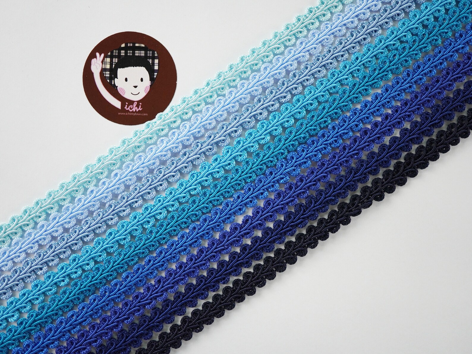 5 Yards 3/8 Baby Blue Gimp Braided Trim Gimp Braid - Etsy
