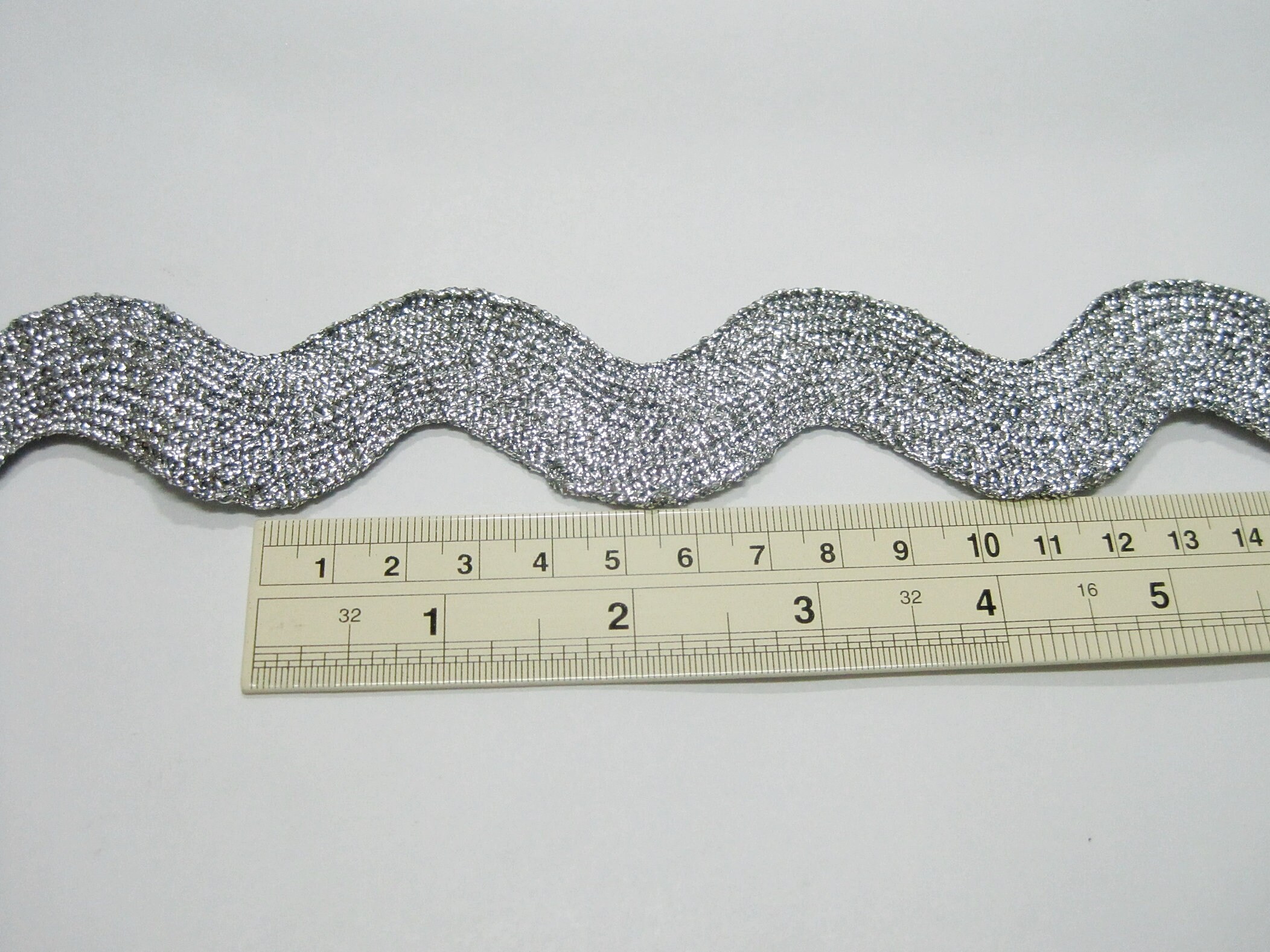 5 Yards Silver Jumbo Metallic Rick Rack Trim Metallic rick | Etsy