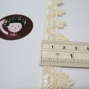5 Yards Cream Scalloped Loop Fringe, Vintage Lace, Loop Trim, Wholesale ...