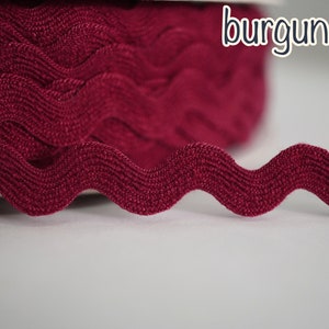5 Yards 1/2" Red Matte Rick Rack Trim, Red Ric Rac Trim, Rick Rack Lot ...