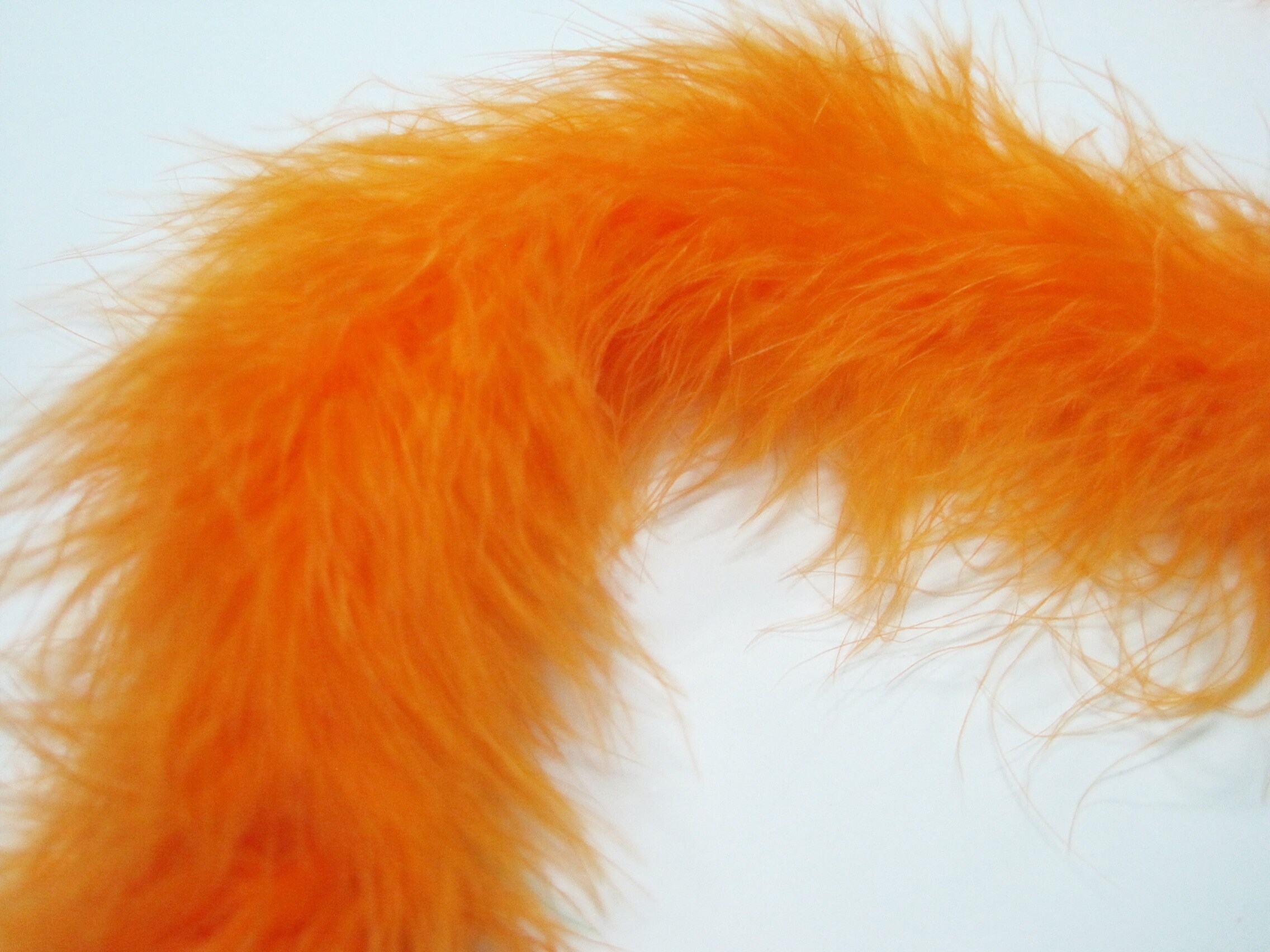 2 Yards 2.5" Orange Feather Trim - Etsy