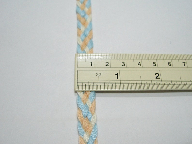 5 Yards Braided Trim Multicolored Trim Flat Braided Cord - Etsy