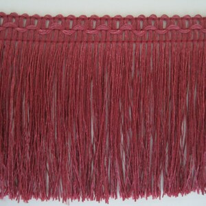 1 Yard 3" Ruby Chainette Fringe, Red Trim - Etsy