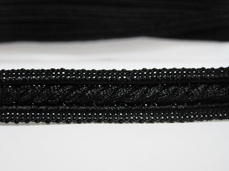 5 Yards Black Braided Trim Gimp Braid Braided Cord Gimp | Etsy