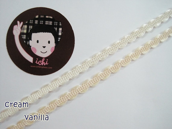 5 Yards 1/4 Cream Shiny Braid Braided Trim Braid Lace | Etsy