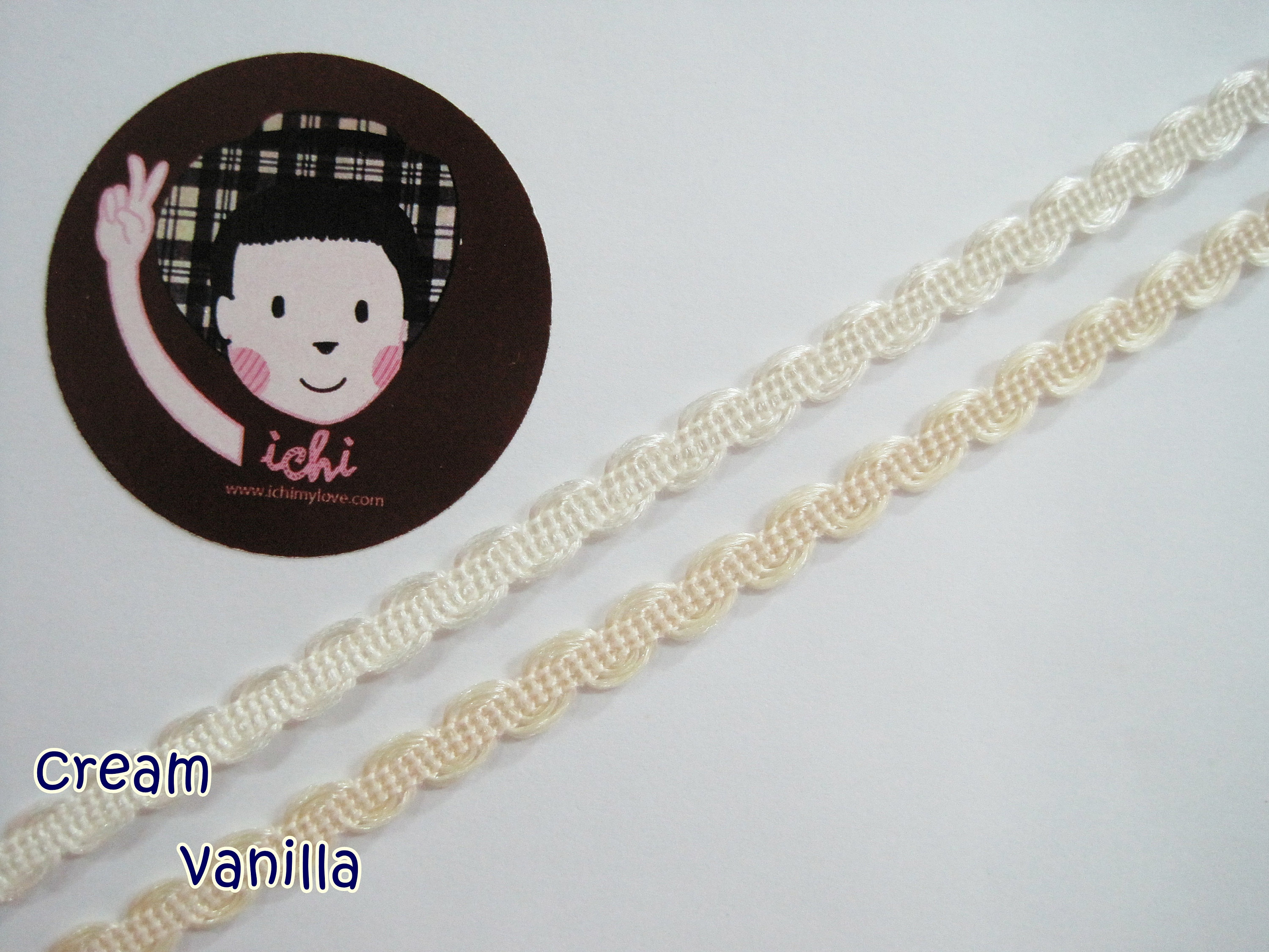5 Yards 1/4" Cream Shiny Braid, Braided Trim, Braid Lace Trim, Lace ...