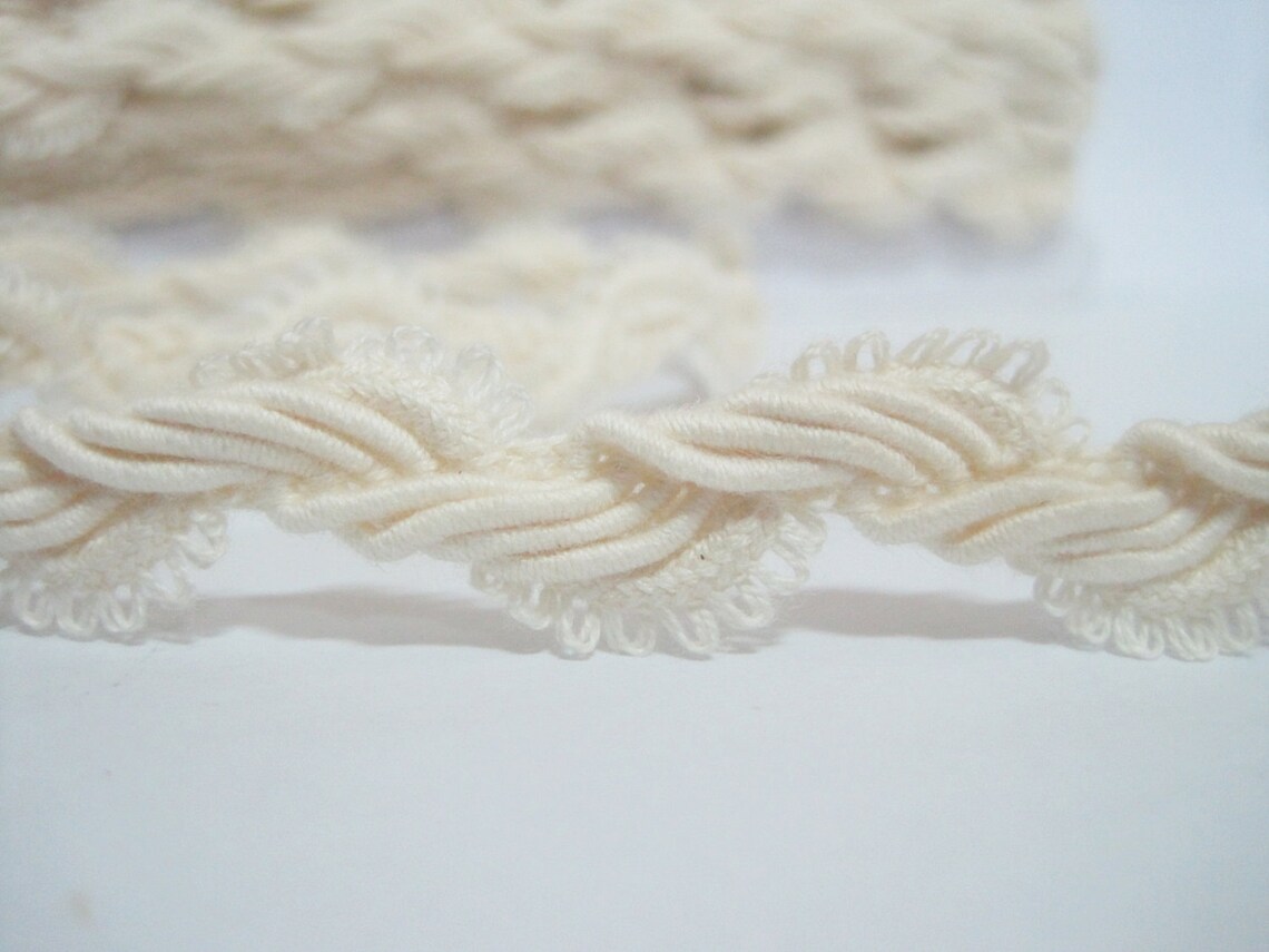 5 Yards 100% Cotton Cream Rick Rack Trim Cotton Trims - Etsy