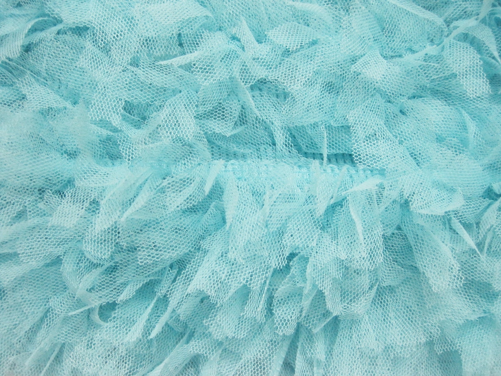 5 Yards Baby Blue Tulle Trim Chiffon Ruffle Trim Ruffle | Etsy