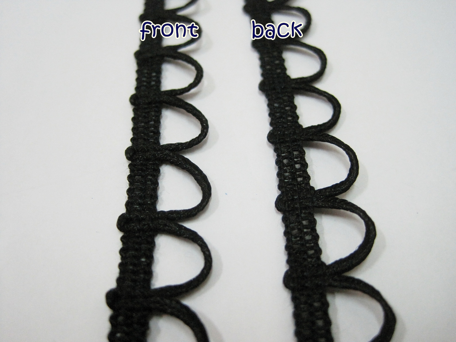 5 Yards Black Loop Trim Loop Trim Braided Trim Button | Etsy