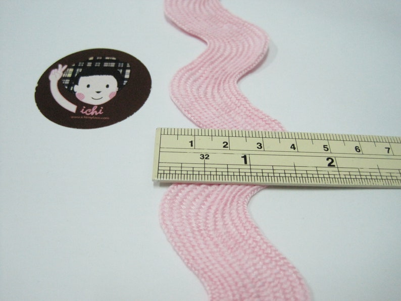 5 Yards Pink Jumbo Rick Rack Trim Pink Rick Rack Jumbo Ric | Etsy