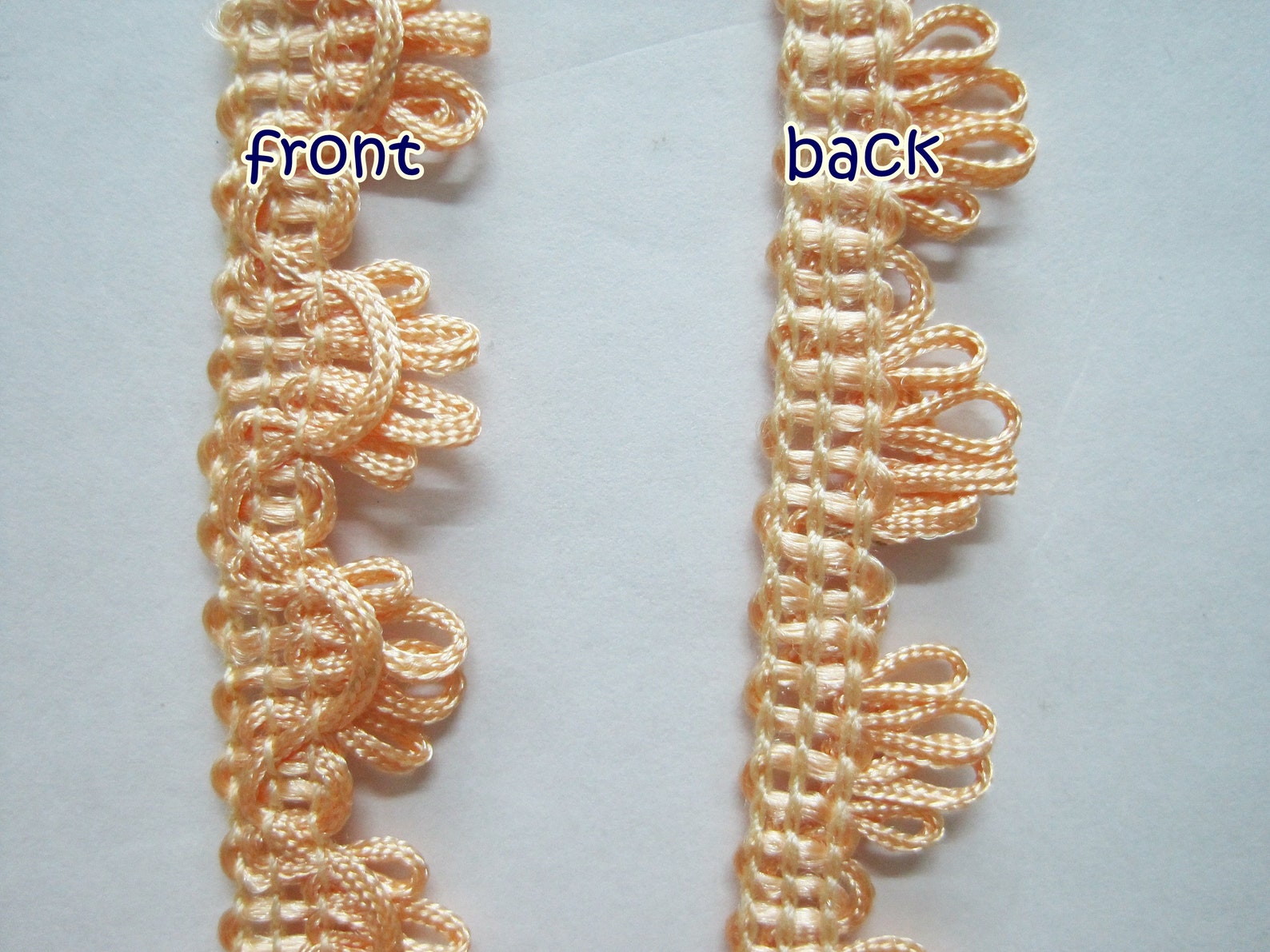 5 Yards Apricot Lace Trim Orange Lace Loop Trim Wholesale - Etsy
