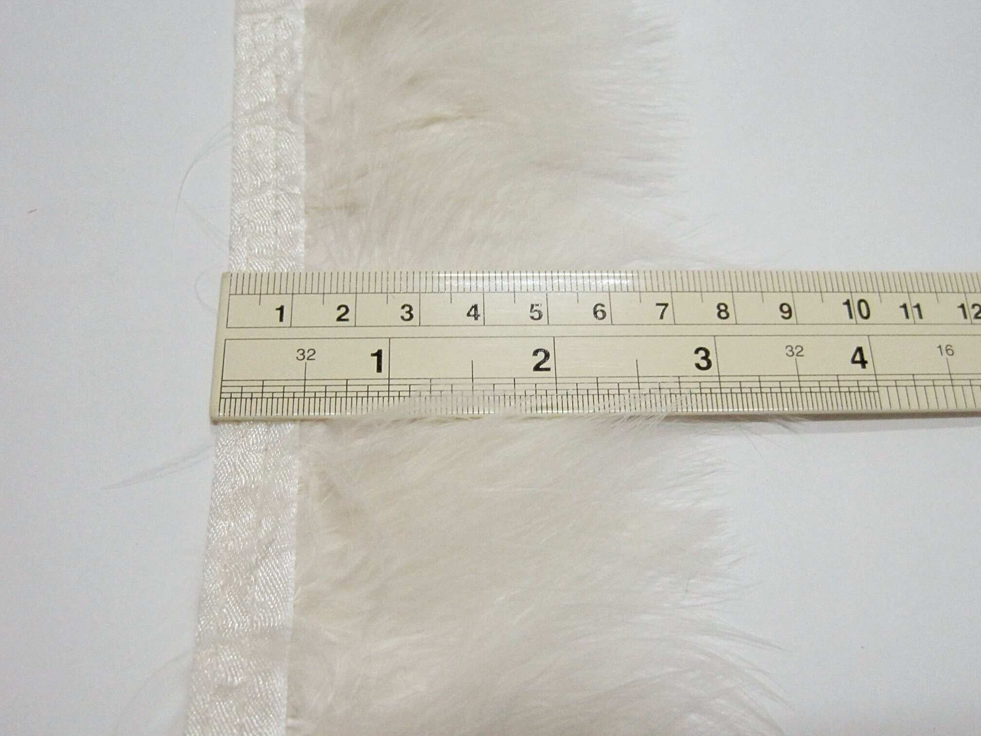 1 Yard Fur Trim Cream Bird Fringe Bird Feather Trim Turkey | Etsy