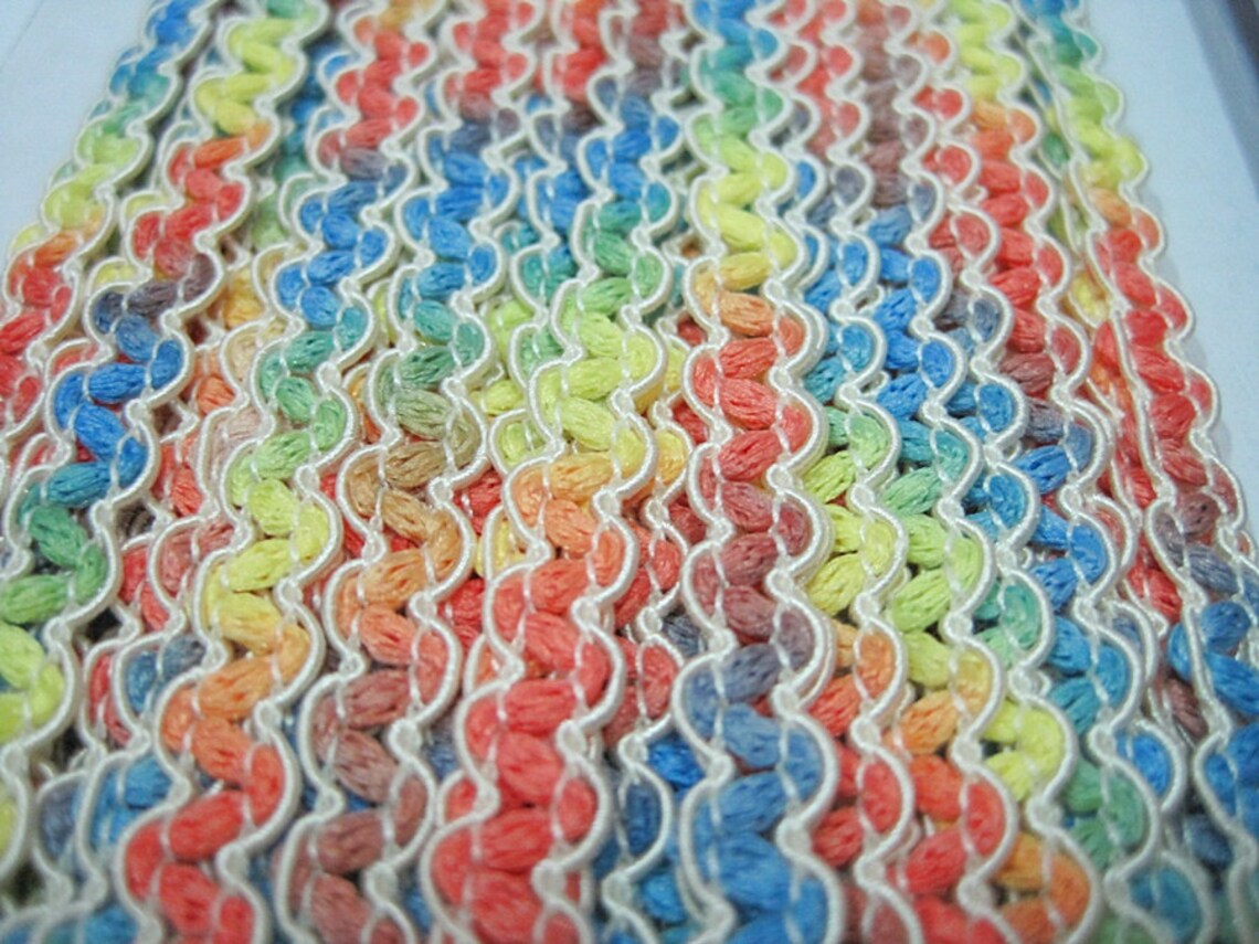 5 Yards Multicolored Rick Rack Trim Ric Rac Trim Rick Rack - Etsy