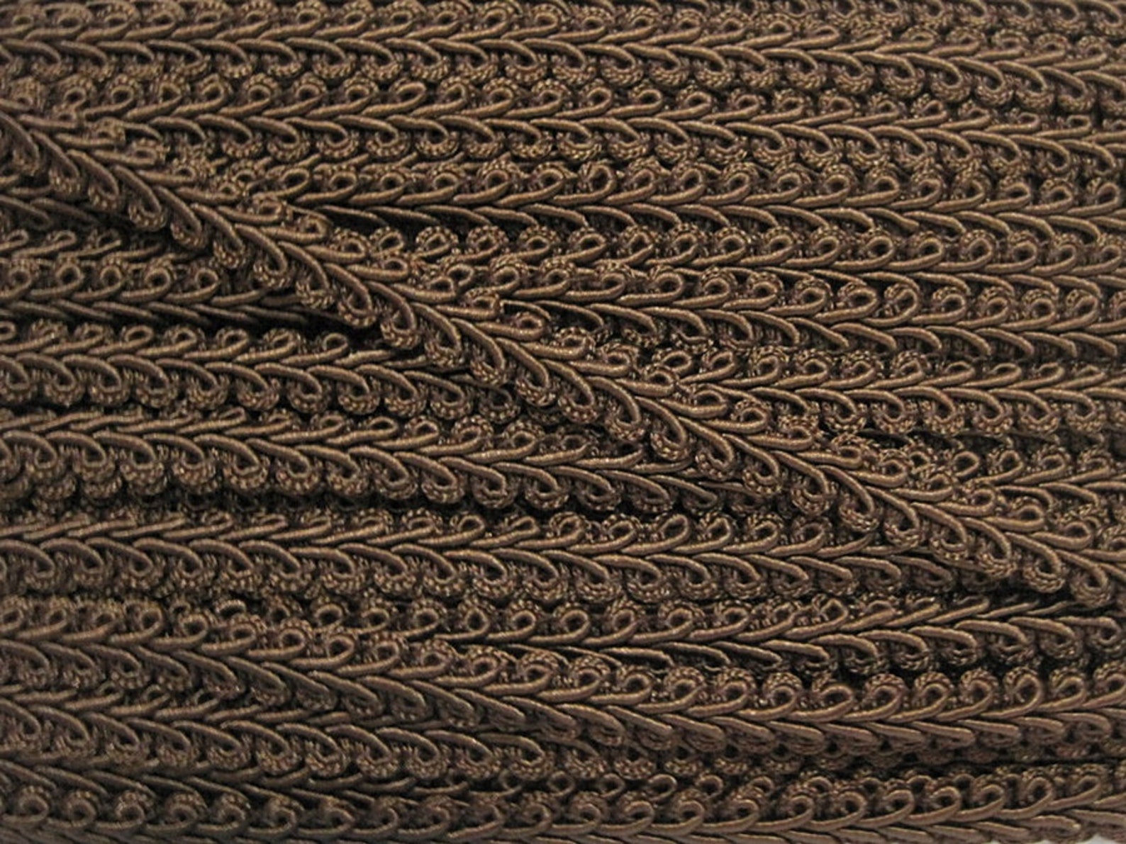 5 Yards 1/2 Dark Brown Gimp Braided Trim Gimp Braid | Etsy