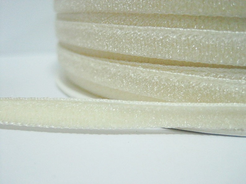 5 Yards 1/4 Cream Velvet Ribbon Cream Velvet Ribbon | Etsy