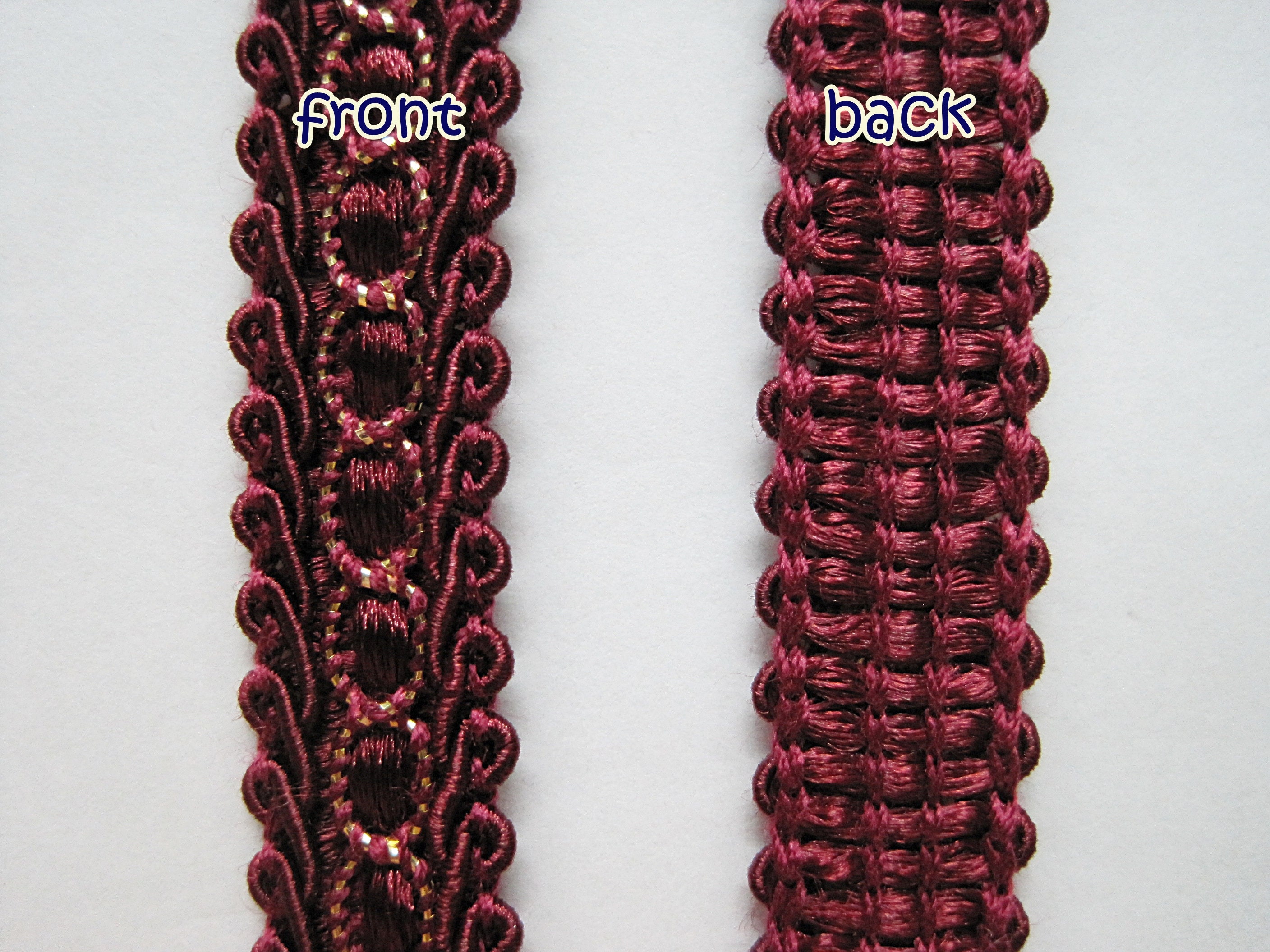 5 Yards 1/2 Burgundy Gimp Braid Trim Gimp Braid | Etsy