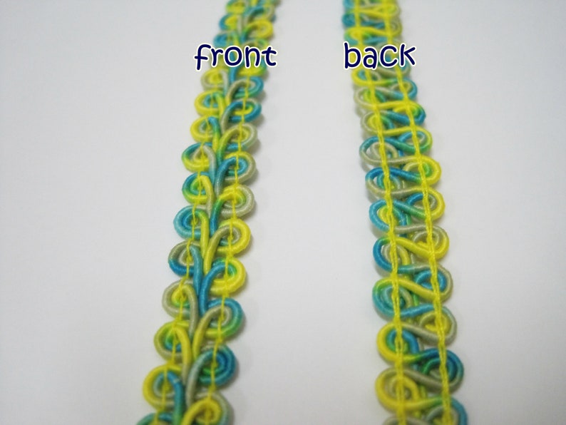 5 Yards 3/8 Multicolored Gimp Braided Trim Gimp Braid - Etsy