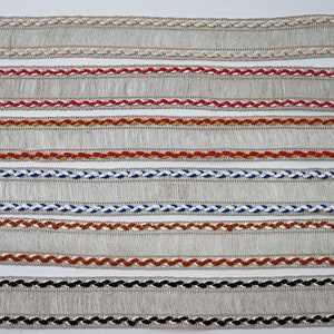 5 Yards Mahogany Linen Braid, Linen Lace, Linen Trim, Natural Trim ...
