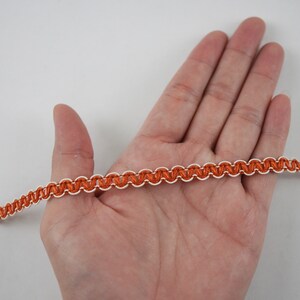 5 Yards Tangerine Rick Rack, Rick Rack Trim, Zig Zag Trim, Zig Zag, Ric ...