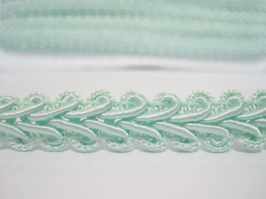 5 Yards 1/2 Mint Gimp Braided Trim Gimp Braid Braided | Etsy