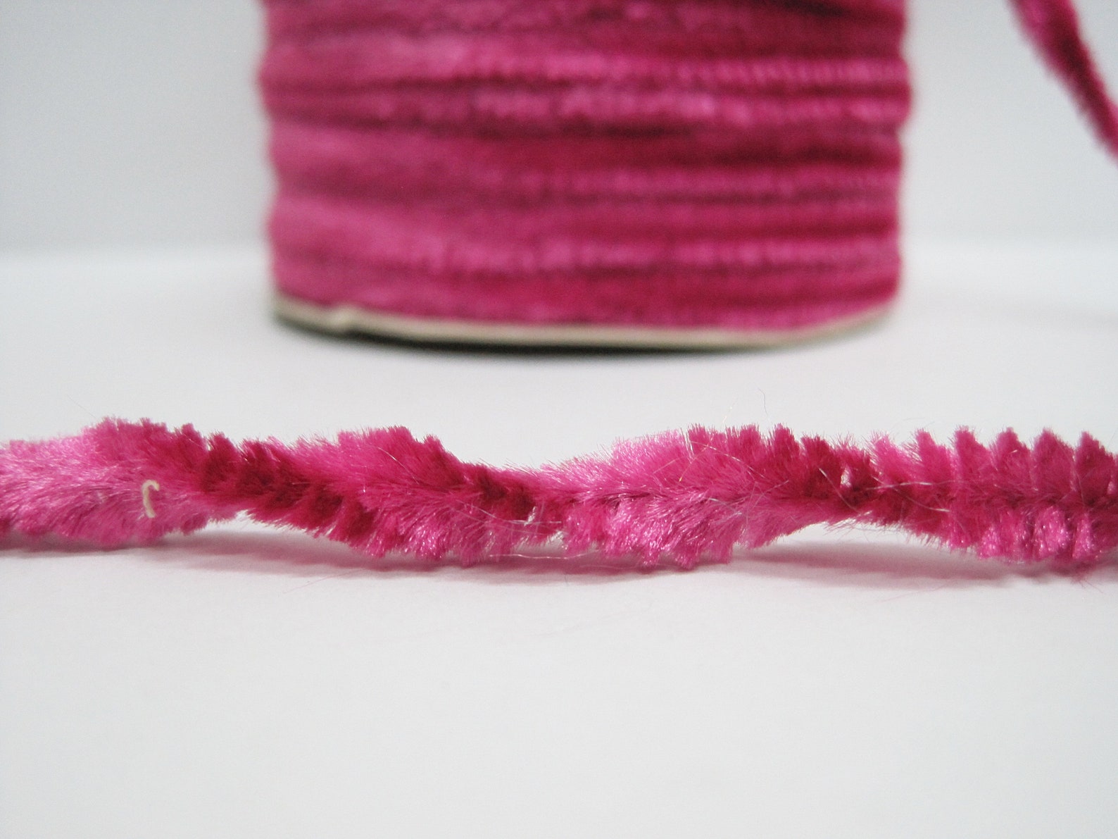 5 Yard Hot Pink Chenille Cord Chenille Trim Velvet Trim - Etsy