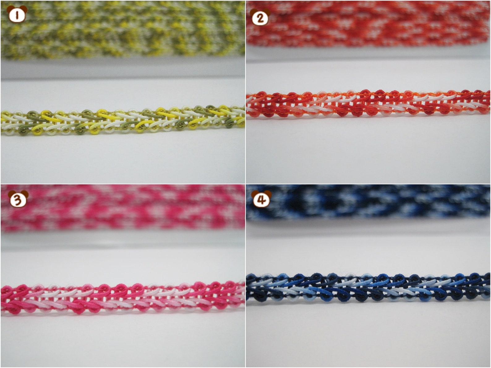 5 Yards 1/4 Multicolored Gimp Braided Trim Gimp Braid | Etsy