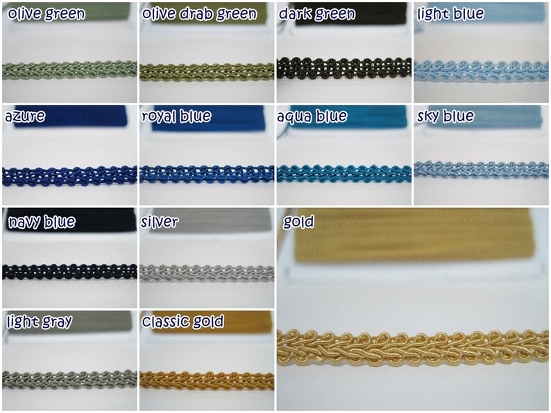 5 Yards 3/16 Aqua Blue Gimp Braided Trim Gimp Braid - Etsy