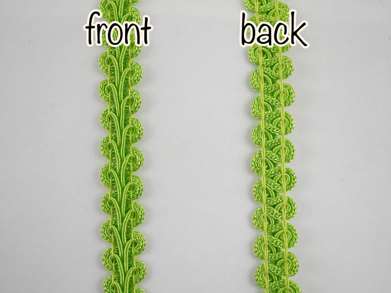 5 Yards 3/8 Lime Green Gimp Braided Trim Gimp Braid - Etsy