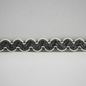 5 Yards Gray Rick Rack, Rick Rack Trim, Zig Zag Trim, Zig Zag, Ric Rac ...