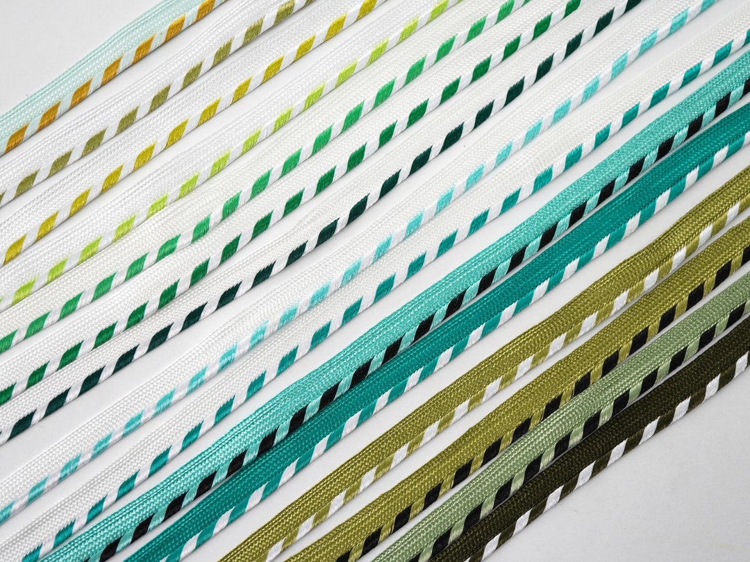 5 Yards Green Lip Cord Piping, Edge Piping, Decorative Edging, Lip Cord ...