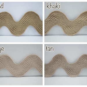 5 Yards Brown Jumbo Rick Rack Trim, Brown Rick Rack, Jumbo Ric Rac ...