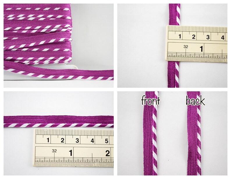 5 Yards Purple Lip Cord Piping, Edge Piping, Decorative Edging, Lip ...